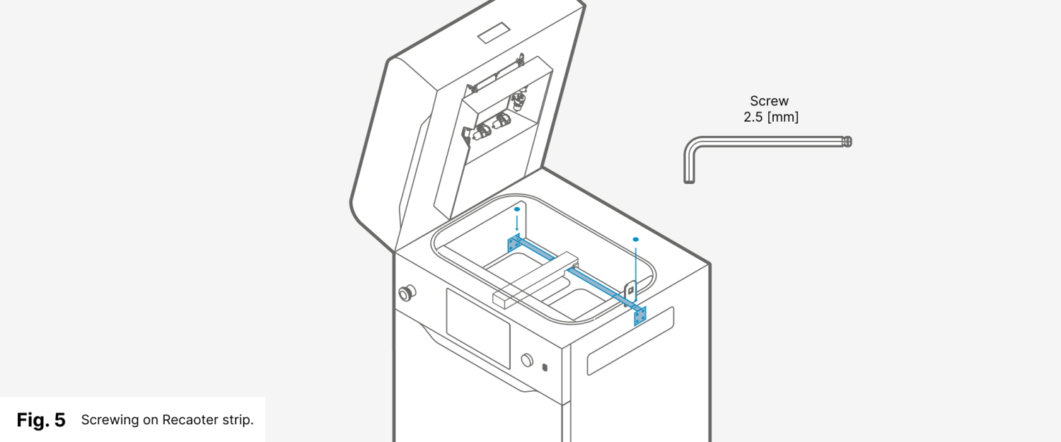 Recoater strip installation - Sinterit – Professional SLS 3D Printers & Accessories